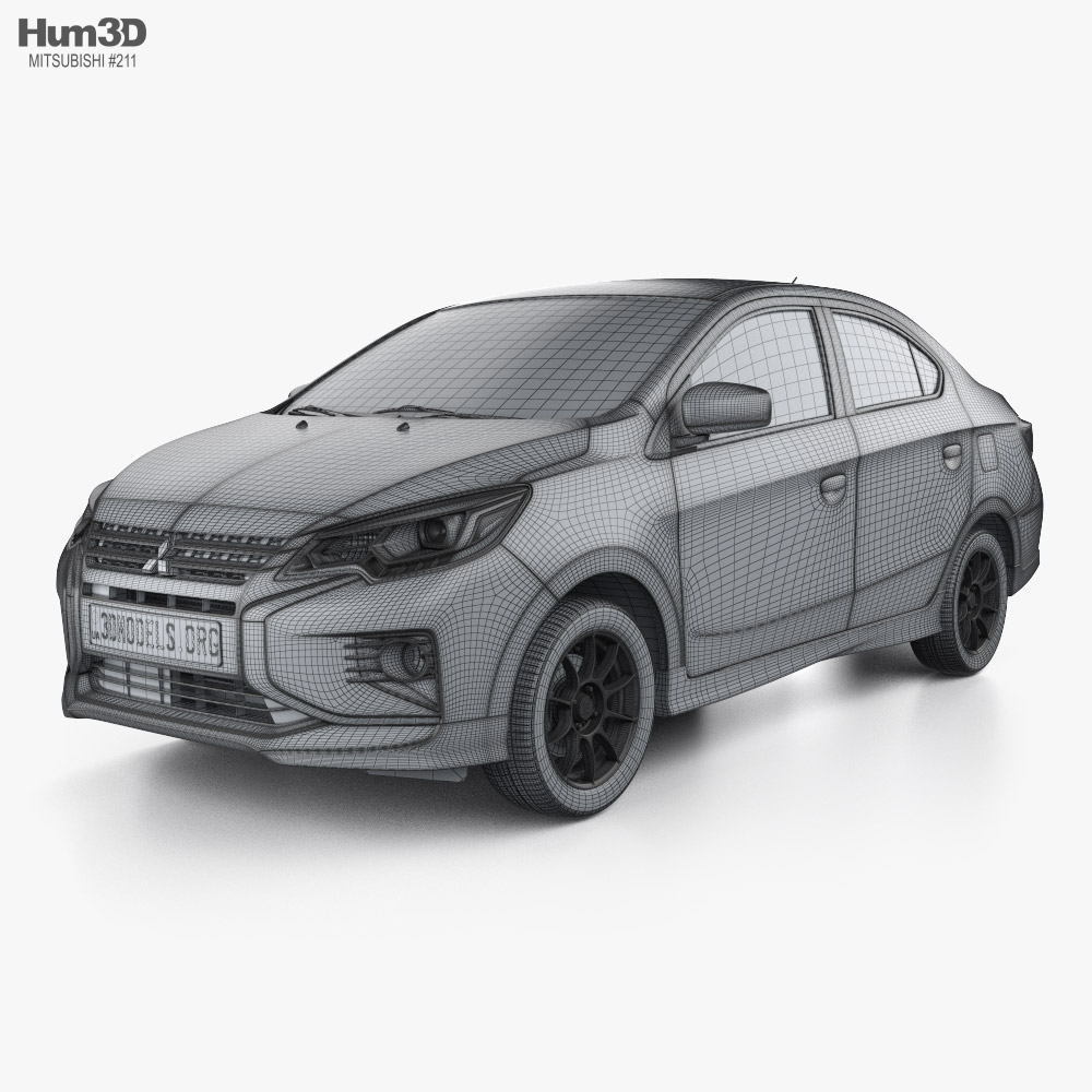 Mitsubishi Mirage G4 Special Edition 2024 3D model - Download Hatchback ...