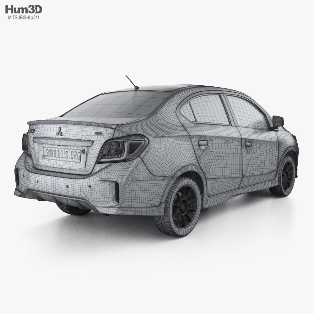Mitsubishi Mirage G4 Special Edition 2024 3D model - Download Hatchback ...