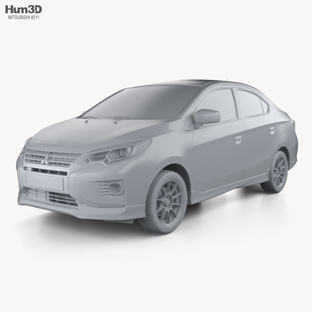 Mitsubishi Mirage G4 Special Edition 2024 3D model - Download Hatchback ...