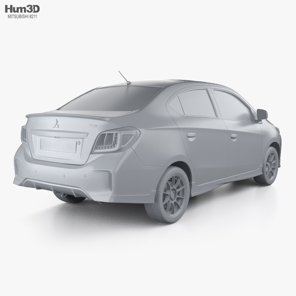 Mitsubishi Mirage G4 Special Edition 2024 3D model - Download Hatchback ...