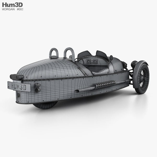 Morgan 3 Wheeler 2015 3D model - Download Sports car on 3DModels.org