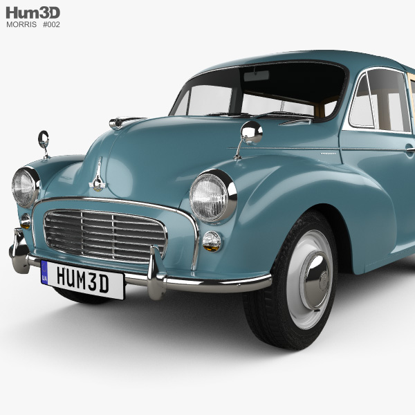 Morris Minor 1000 Traveller 1956 3D model - Download Van on 3DModels.org