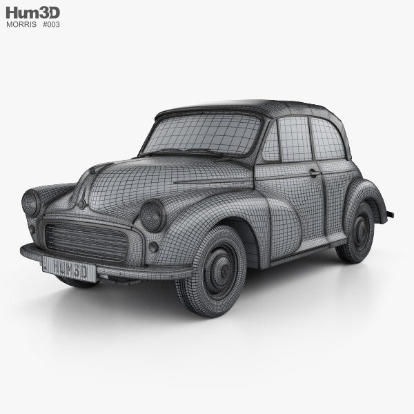 Morris Minor 1000 Tourer 1956 3D model - Download Sports car on ...