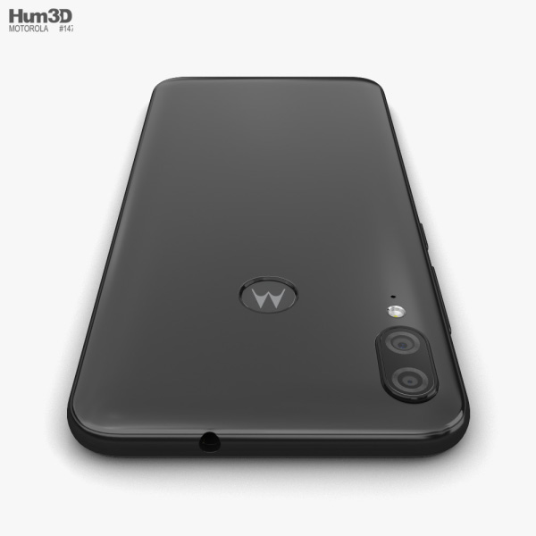 Motorola Moto E6 Plus Polished Graphite 3D model - Download Phones on ...