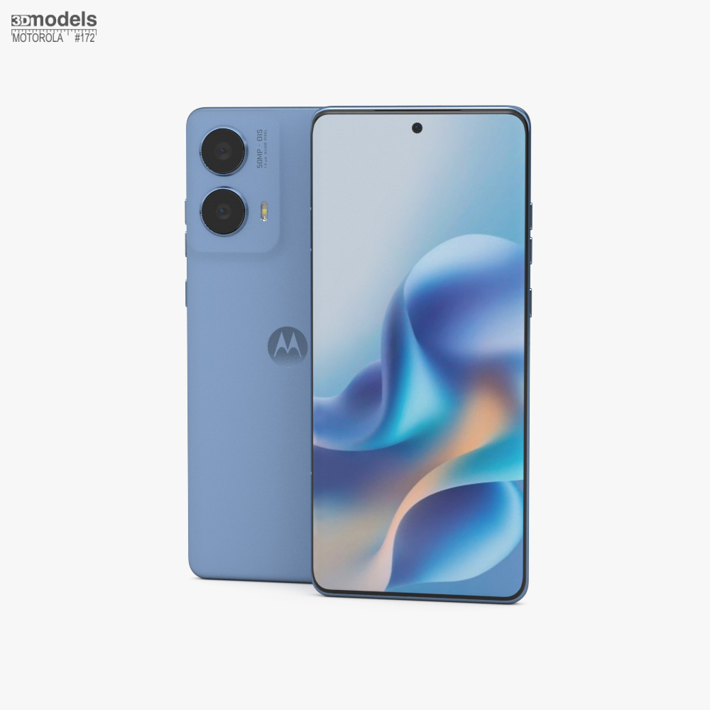 Pre-release Motorola Moto G96 Blue 3D model - Download Phones on ...