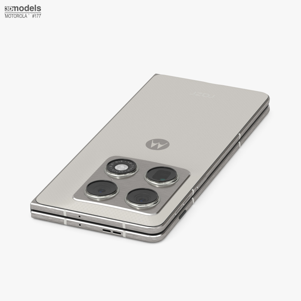 pre-release Motorola Razr Fold Lily White 3D model - Download Phones on ...