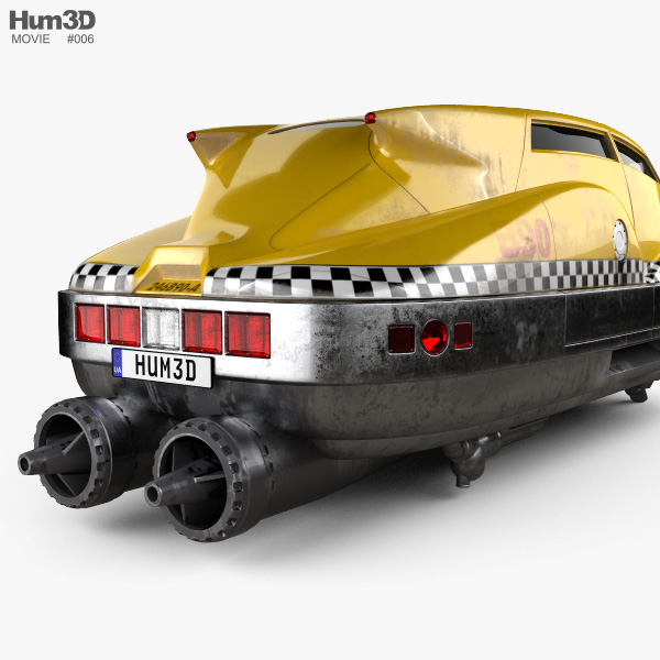 Taxi De la Película The Fifth Element Modelo 3D - Descargar Sports car ...