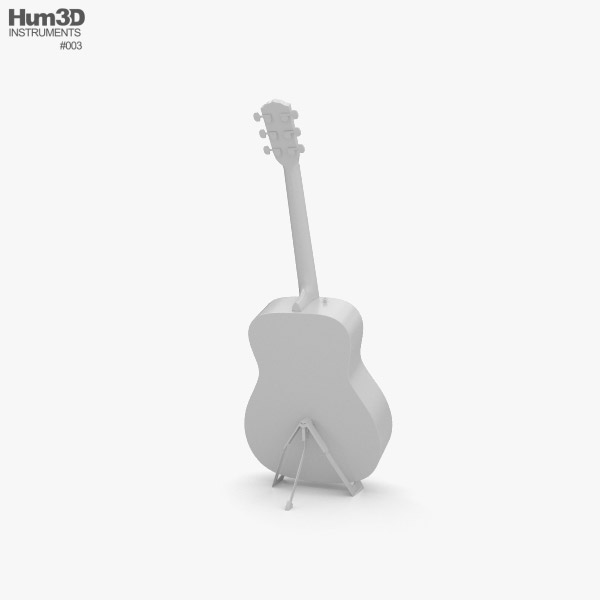 Acoustic Guitar 3D model - Download Musical Instruments on 3DModels.org