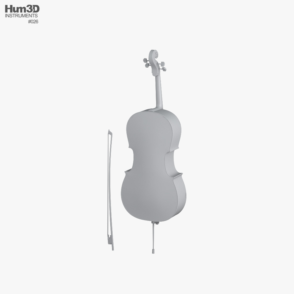 Cello 3D model - Download Musical Instruments on 3DModels.org