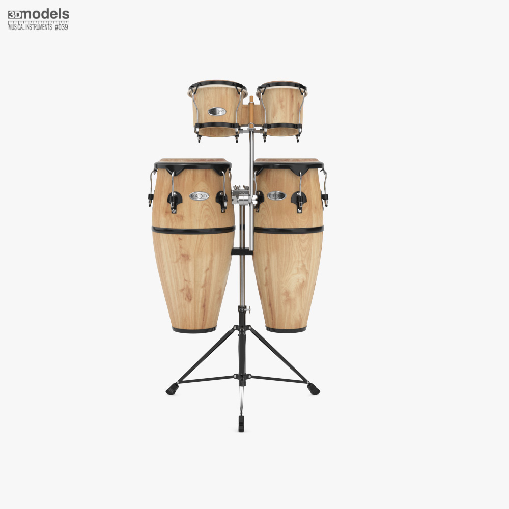 Set de Congas et Bongos Toca Synergy avec Support Modèle 3D ...
