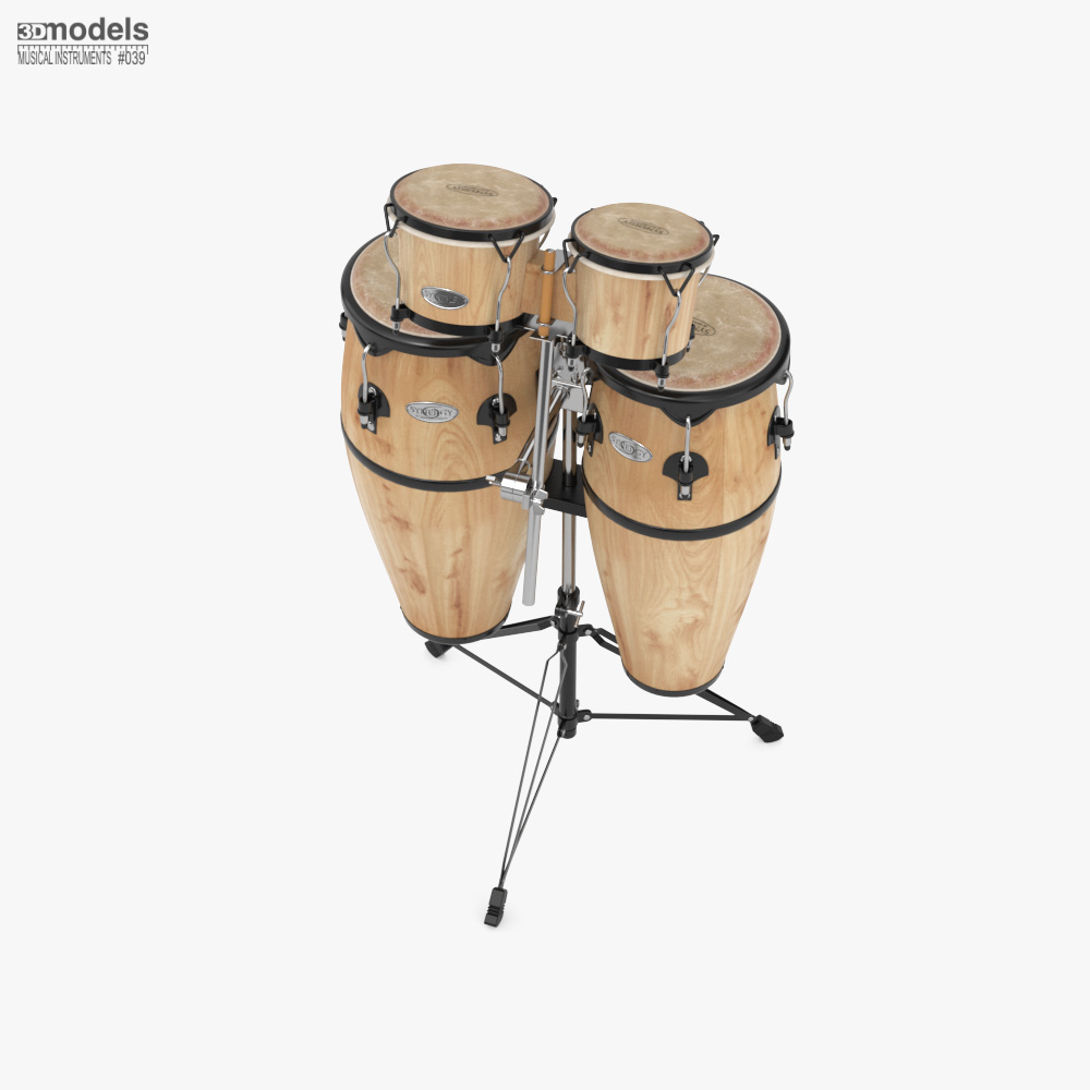 Set de Congas et Bongos Toca Synergy avec Support Modèle 3D ...