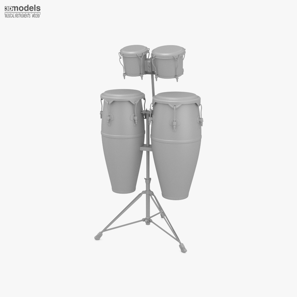 Set de Congas et Bongos Toca Synergy avec Support Modèle 3D ...