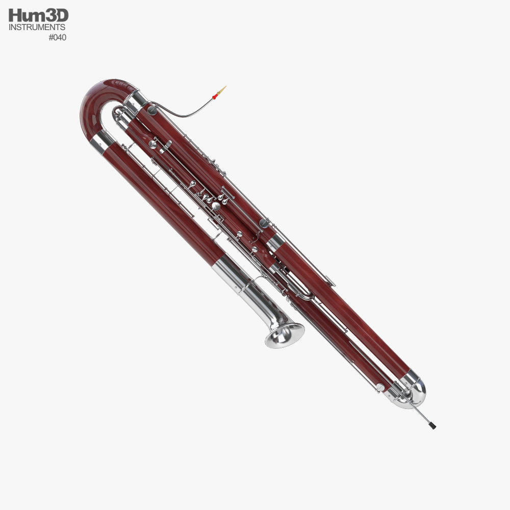 Contrabassoon 3D model - Download Musical Instruments on 3DModels.org