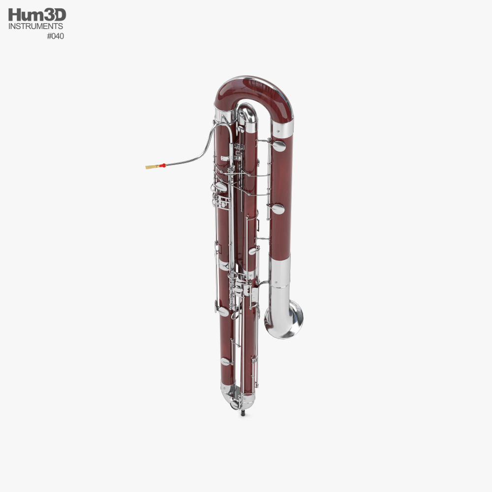 Contrabassoon 3D model - Download Musical Instruments on 3DModels.org