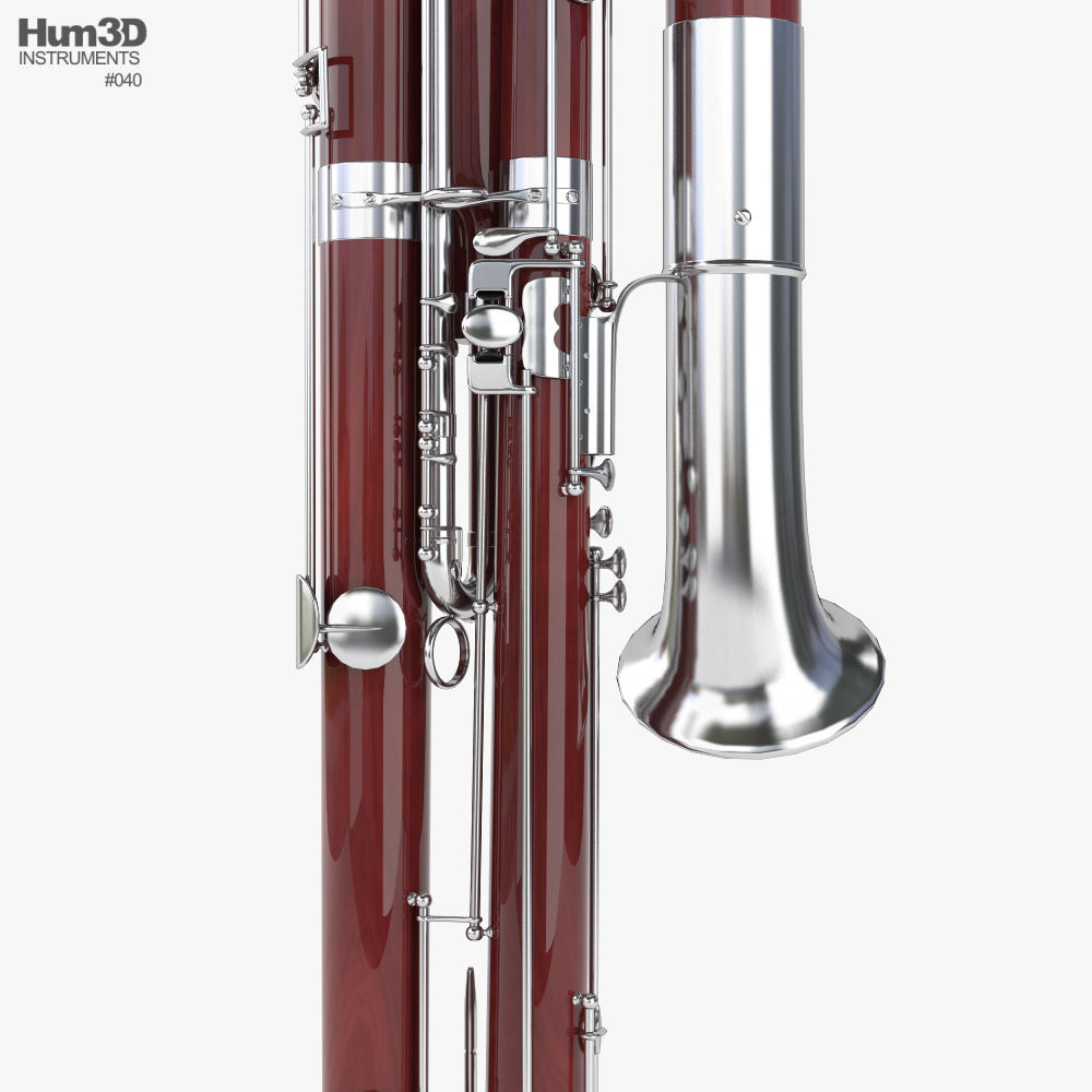 Contrabassoon 3D model - Download Musical Instruments on 3DModels.org