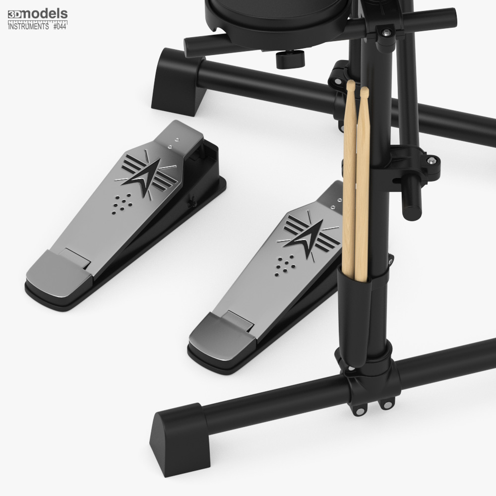 Millenium E-Drum Set 3D model - Download Musical Instruments on ...