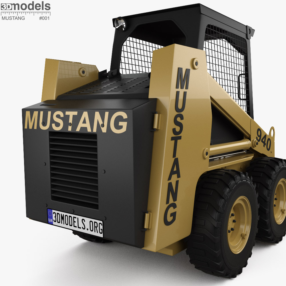 Mustang 940R Kompaktlader 1994 3D-Modell - Herunterladen Traktor on ...