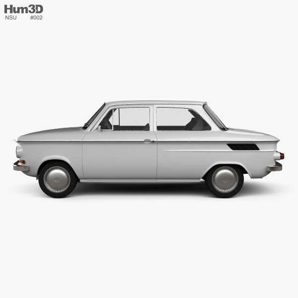 NSU Prinz 1000 1961 3D model - Download Sedan on 3DModels.org