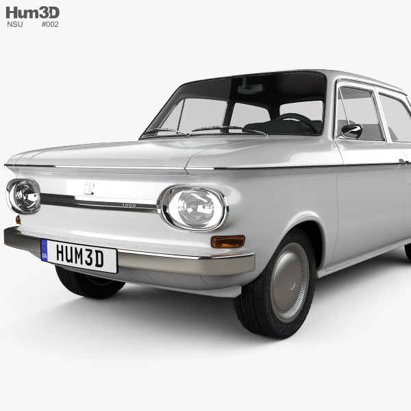 NSU Prinz 1000 1961 3D model - Download Sedan on 3DModels.org