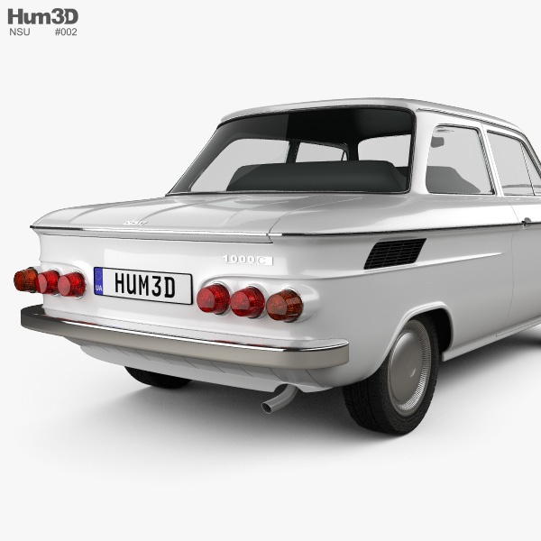 NSU Prinz 1000 1961 3D model - Download Sedan on 3DModels.org