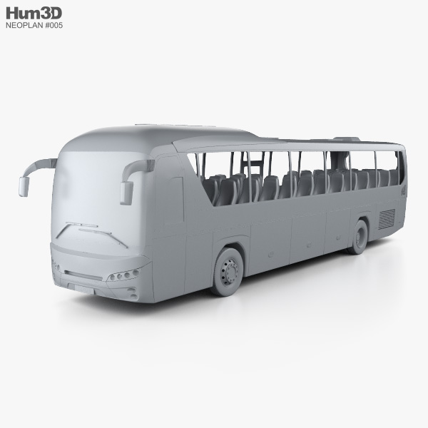 Neoplan Jetliner bus 2012 3D model - Download Bus on 3DModels.org