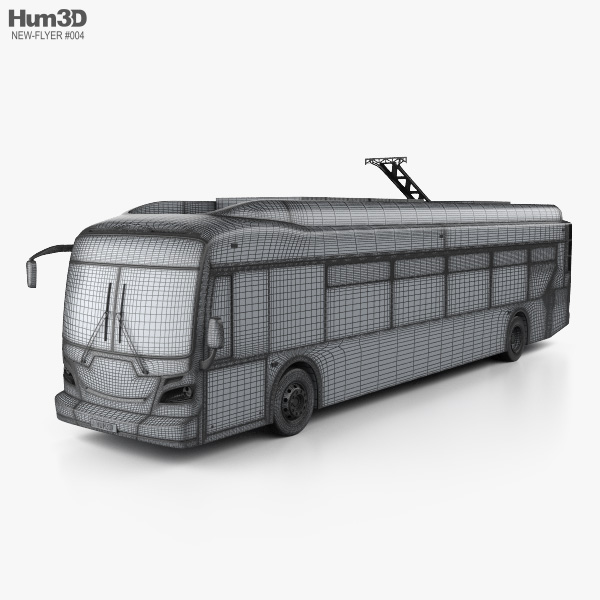 New Flyer Xcelsior Electric Bus 2016 3D model - Download Bus on ...