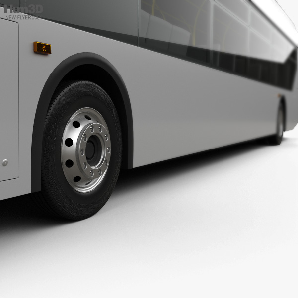 New Flyer Xcelsior Electric Bus 2016 3D model - Download Bus on ...