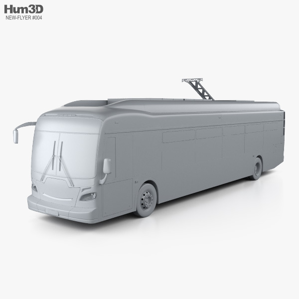 New Flyer Xcelsior Electric Bus 2016 3D model - Download Bus on ...