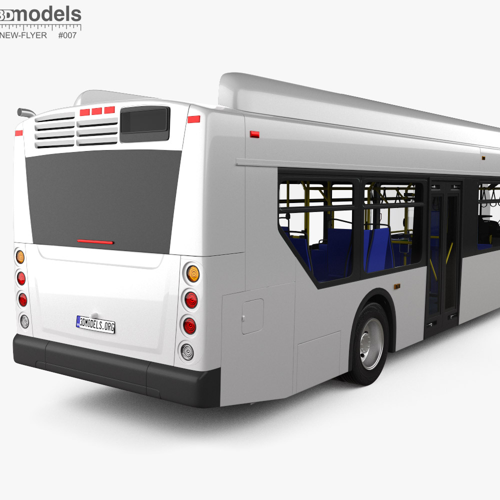 New-Flyer Xcelsior Bus con interior 2019 Modelo 3D - Descargar Autobús ...