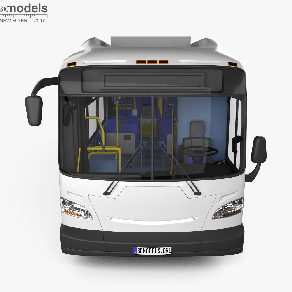 New Flyer Xcelsior Bus with HQ interior 2019 3D model - Download Bus on ...