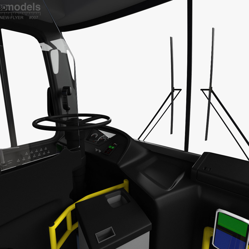 New Flyer Xcelsior Bus with HQ interior 2019 3D model - Download Bus on ...