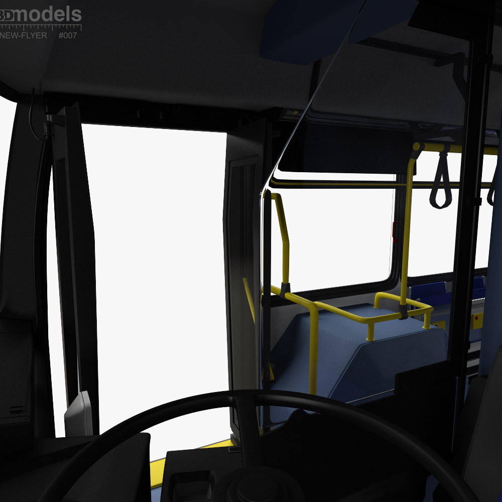 New-Flyer Xcelsior Bus con interior 2019 Modelo 3D - Descargar Autobús ...