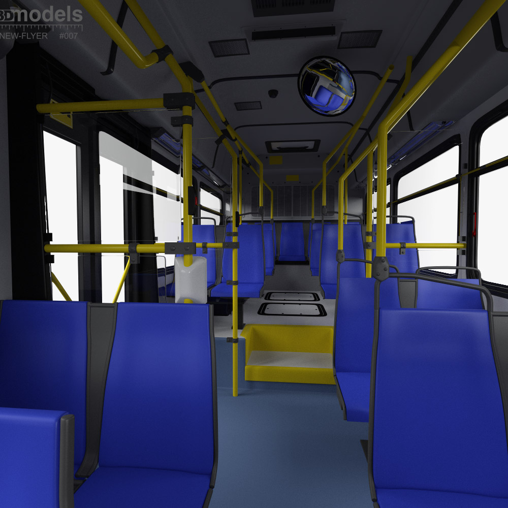 New Flyer Xcelsior Bus with HQ interior 2019 3D model - Download Bus on ...