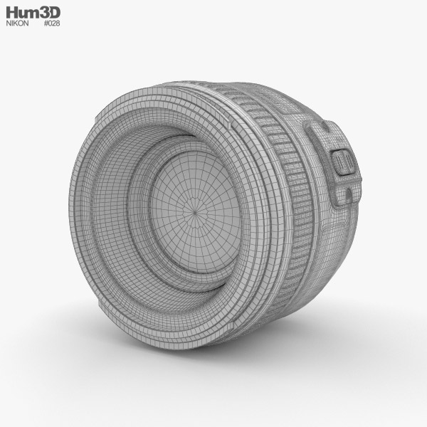 니콘 카메라 렌즈 3D 모델 - 다운로드 사진기 켜기 3DModels.org