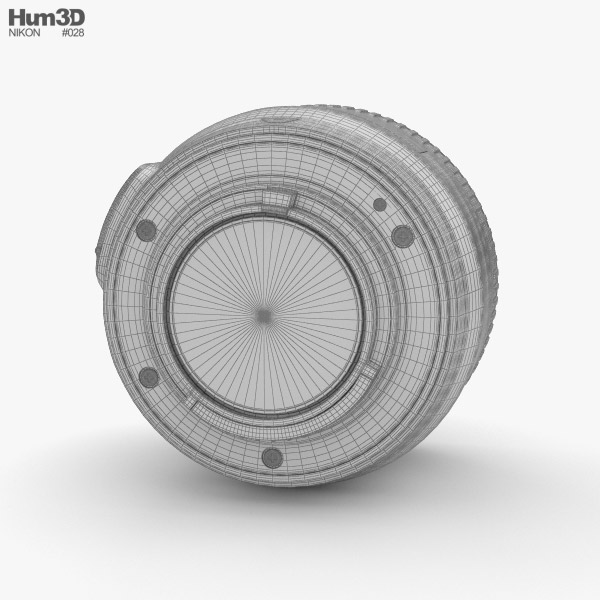 니콘 카메라 렌즈 3D 모델 - 다운로드 사진기 켜기 3DModels.org
