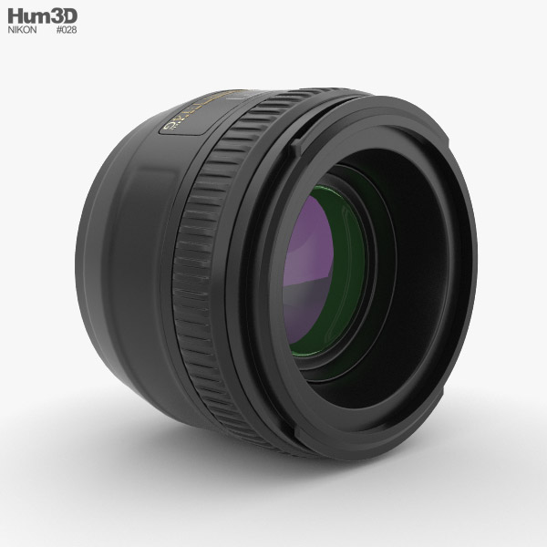 尼康相机镜头 3D模型 - 下载 照相机 开启 3DModels.org