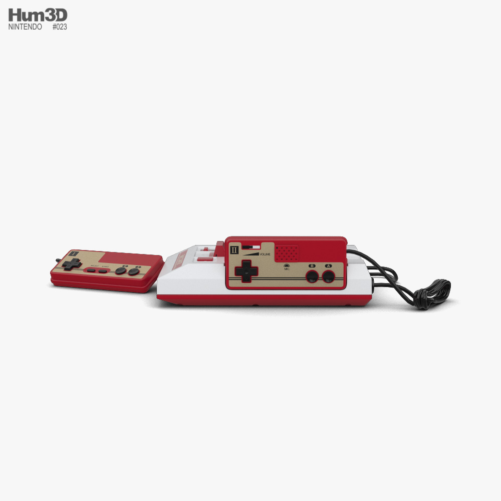 Consola Nintendo Famicom Modelo 3D - Descargar Consola de juegos on ...
