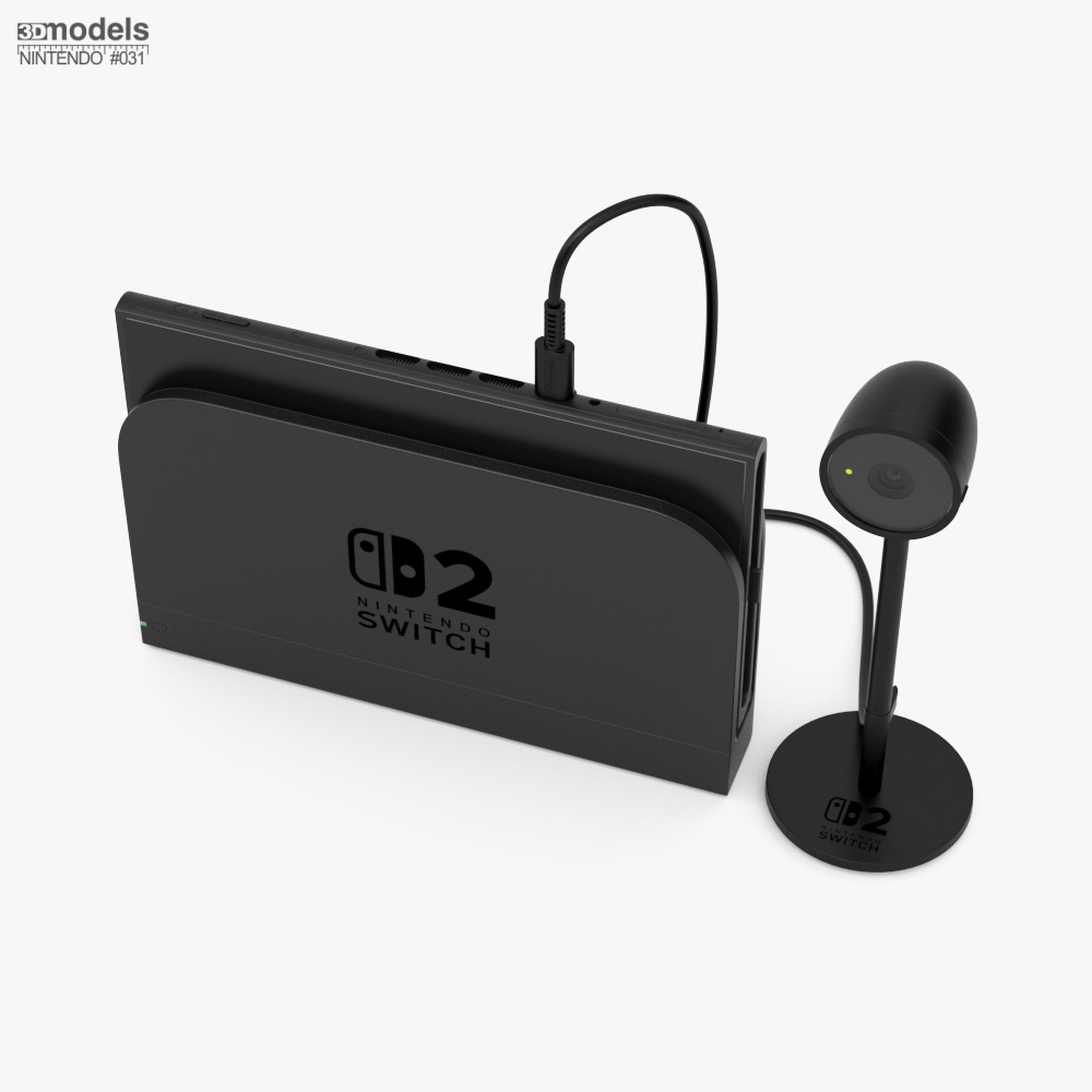 Nintendo Switch 2 Camera 3D model - Download Game Console on 3DModels.org