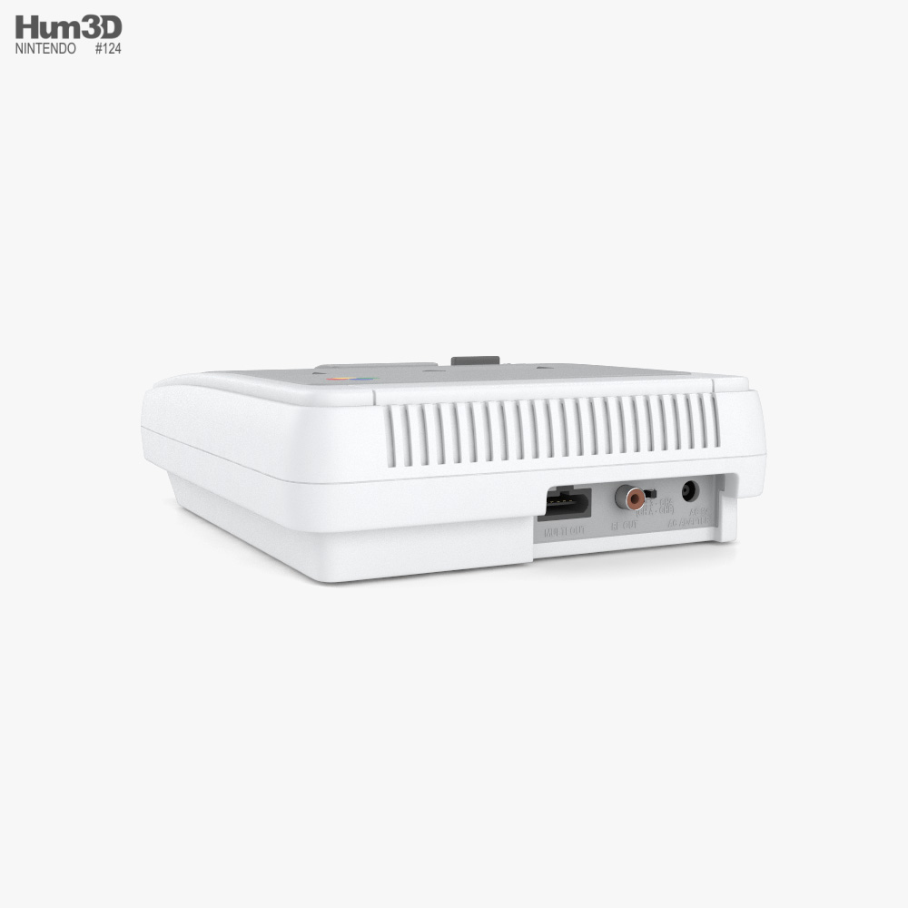 Nintendo PAL SNES 3D model - Download Game Console on 3DModels.org