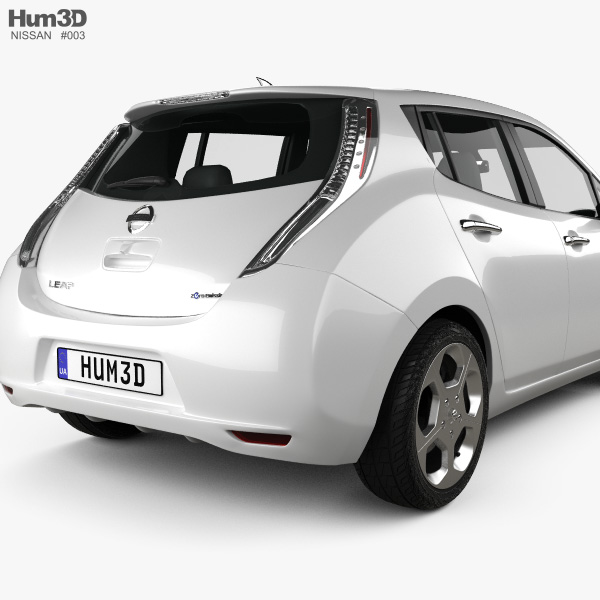 Nissan LEAF 2013 3D model - Download Hatchback on 3DModels.org
