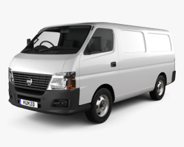 Nissan Urvan Panel Van Low Roof 2014 Blueprint Template - 3DModels.org