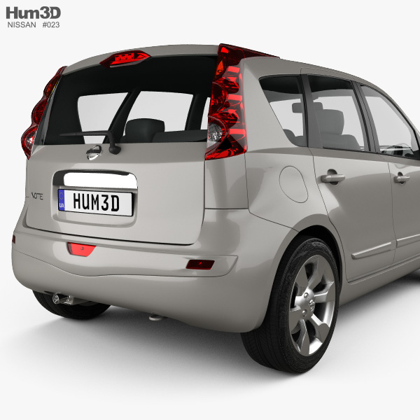 Nissan Note 2013 3D model - Download Van on 3DModels.org