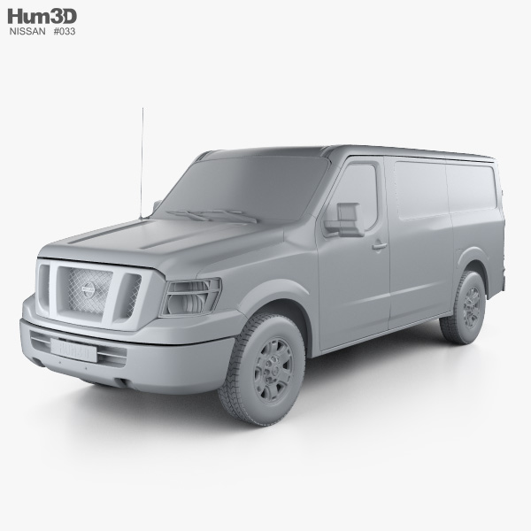 Nissan NV Cargo Van Standard Roof 2015 3D model - Download Van on ...