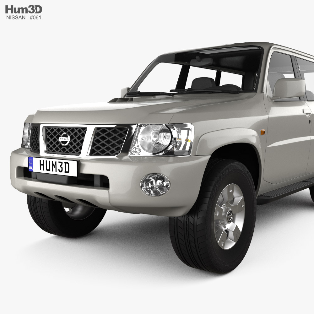 Nissan Patrol (Y61) 2007 3D model - Download Hatchback on 3DModels.org