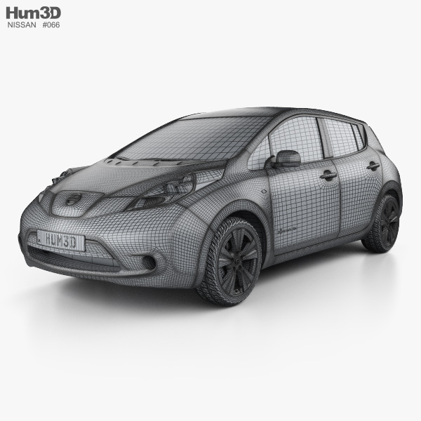 Nissan Leaf 2016 3D model - Download Hatchback on 3DModels.org