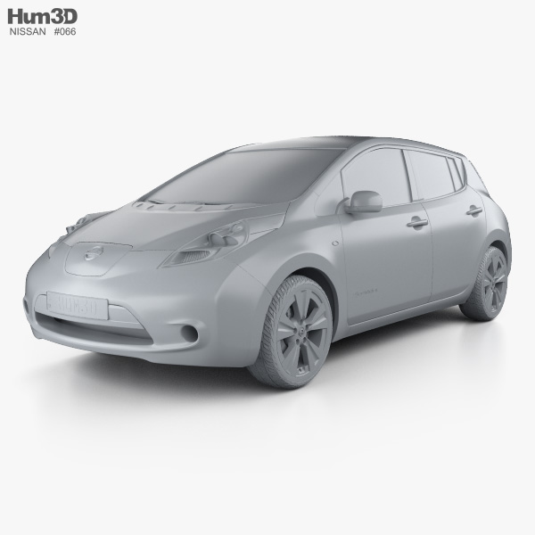 Nissan Leaf 2016 3D model - Download Hatchback on 3DModels.org
