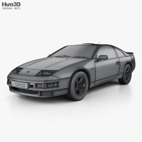Nissan 300ZX (Z32) 2000 3D model - Download Sports car on 3DModels.org