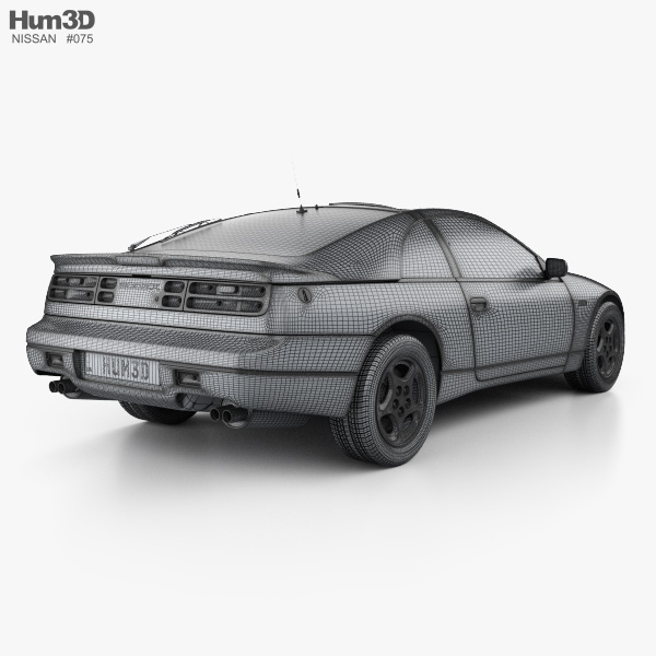Nissan 300ZX (Z32) 2000 3D model - Download Sports car on 3DModels.org