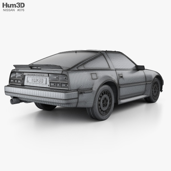 Nissan 300ZX (Z31) Turbo 1986 3D model - Download Sports car on ...