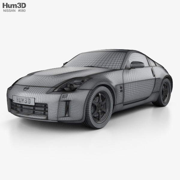 Nissan 350Z (Z33) 2009 3D model - Download Sports car on 3DModels.org